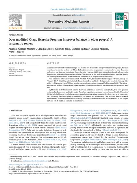 pdf does modified otago exercise program improves balance in older people a systematic review