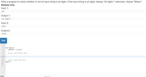Solved Write A Program To Check Whether Or Not An Input Chegg Com