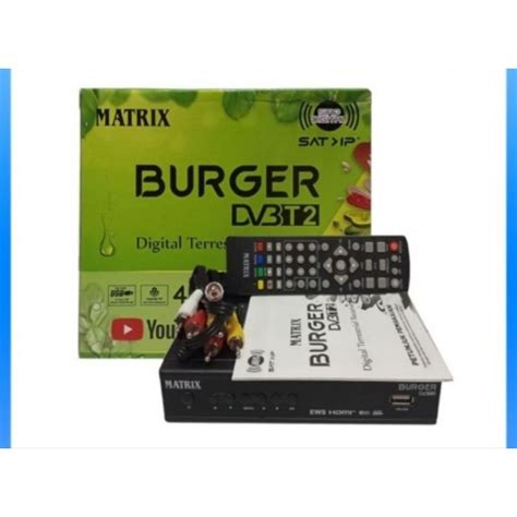 Jual Set Top Box Matrix Burger Hijau STB DVB T HD Set Box TV