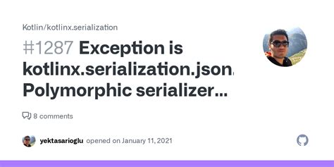 Exception Is Kotlinx Serialization Json Internal Jsondecodingexception Polymorphic Serializer
