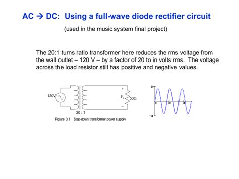 Full Wave Rectifier Info PPT