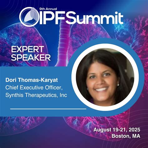 Synthesis Tx Presents Syn303 A New Ipf Therapy At Ipf Summit Dori