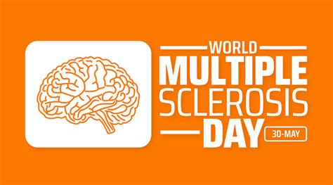 여러 경화증 일 배경 배너 또는 포스터 디자인 템플릿 매년 5 월에 관찰됩니다 휴일 개념 모든 템플릿 카드 포스터 플래카드 템플릿에 사용할 수 있습니다 3월에 대한 스톡