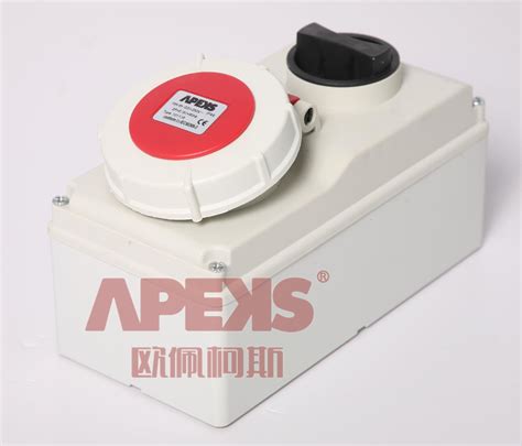 Ip67 Interlocked Switch Socket Wall Mounted China Interlocked