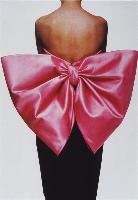 Pink Satin Bow Gown Yves Saint Laurent 1983 Photograph By Gilles