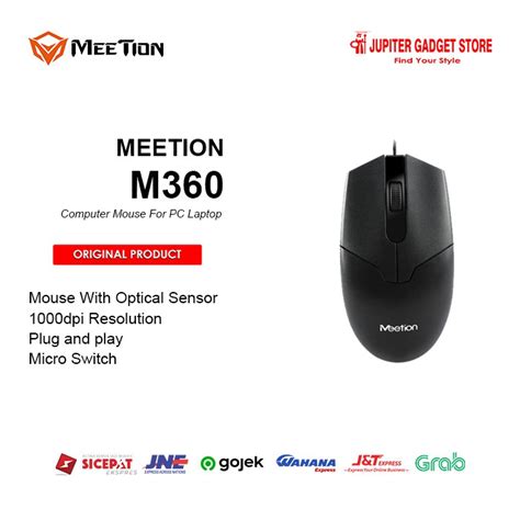 Jual Mouse Meetion Mt M360 Optical Usb Wired Shopee Indonesia