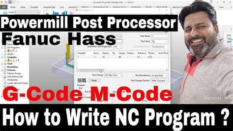 Delcam Powermill 2020 Hindi Tutorials Powermill Nc Programg Codes M Codes Post Processor