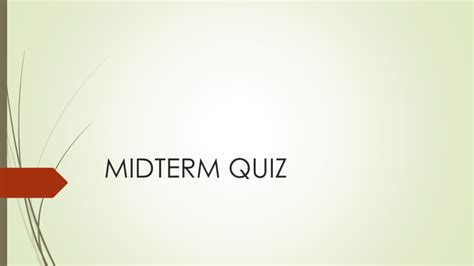 Midterm Quiz Performance Appraisal Scenario