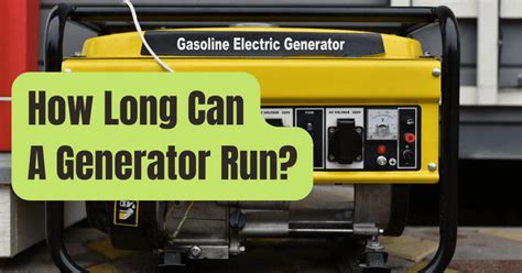How Long Can You Run A Generator RVing Beginner
