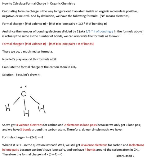 How To Calculate Formal Charge In Organic Chemistry At Home Tutoring Services