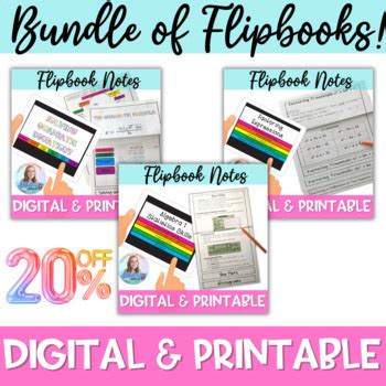 Algebra 1 Bundle Of Notes And Study Guide Printable And Digital Flipbook