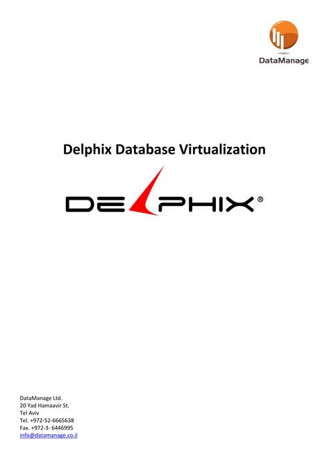 Delphix Database Virtualization V10 Pdf