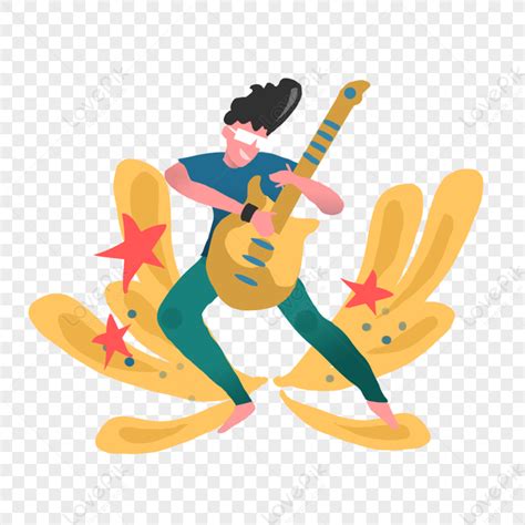 음악 축제 록 가수 Png 일러스트 무료 다운로드 Lovepik