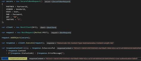 Net Paypal Payflow Pro Auth Failure Stack Overflow