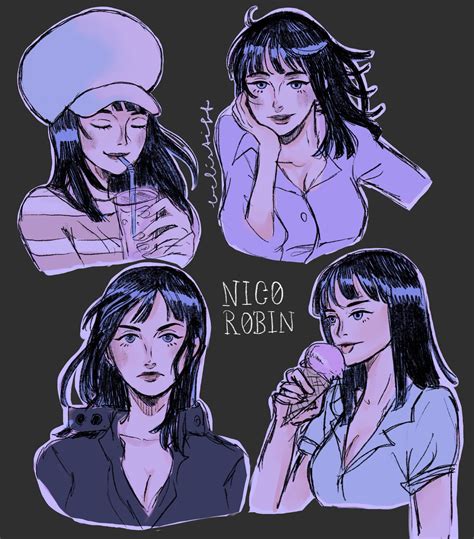 Belistift Nico Robin Nico Robin Alabasta Nico Robin Water One Piece Commentary
