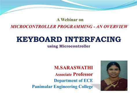 Microcontroller An Overview Ppt