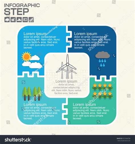 Infographics Design Template Options Process Diagram Stock Vector Royalty Free