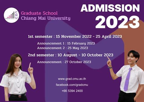 ข่าวสาร รับสมัครนักศึกษาระดับบัณฑิตศึกษา ปีการศึกษา 2566 มหาวิทยาลัยเชียงใหม่