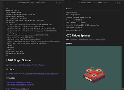 Front Matter Metadata Are Capitalised In A Preview Mode Regression