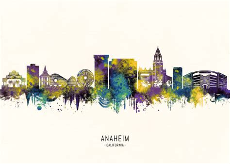 20 Anaheim City Skyline Stock Illustrations Royalty Free Vector