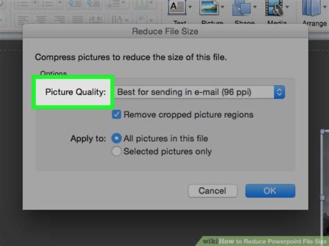 3 ways to reduce powerpoint file size wikihow