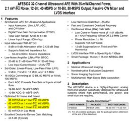 AFE5832 Please Provide AFE5832 And AFE5832LP And The Specific Differences Data Converters