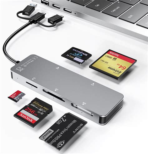 New Upgraded Memory Stick Pro Duo Adapter Supports Read 5 Cards Simultaneously Sd