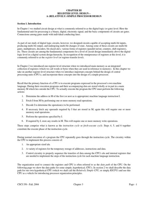 cpu design pdf central processing unit logic gate