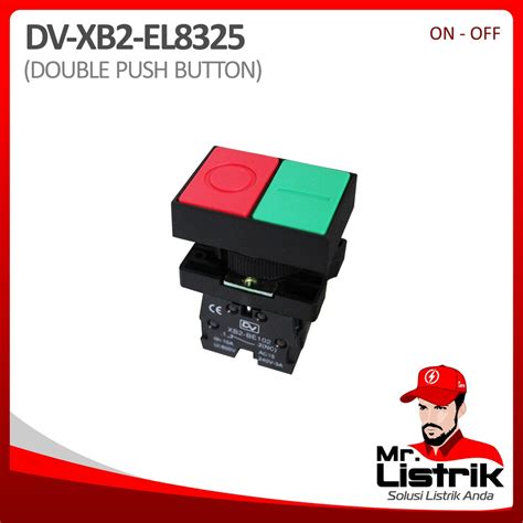 Jual DOUBLE PUSH BUTTON PLASTIK 22M XB2 EL8325 Shopee Indonesia