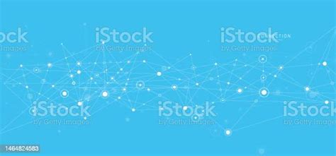 네트워크 배경입니다 포인트 라인 및 사람 아이콘과의 연결 벡터 기술 배경 가리키기에 대한 스톡 벡터 아트 및 기타 이미지 가리키기 개념 과학 Istock