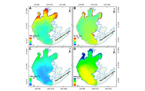 Spatial Distributions Of Mean Modis Derived Dissolved Oxygen Do A