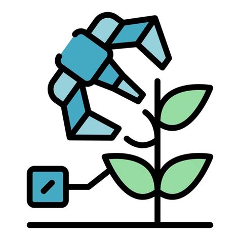 Premium Vector Farm Robot Arm Icon Outline Farm Robot Arm Vector Icon Color Flat Isolated