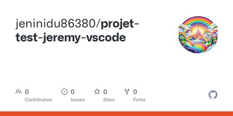 GitHub Jeninidu Projet Test Jeremy Vscode