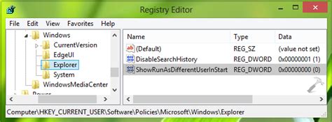 Tip Enable Run As Different User For Start Screen Pinned Applications