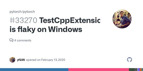 Testcppextensionaottestcudaextension Is Flaky On Windows · Issue