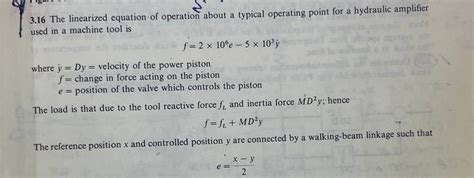 The Linearized Equation Of Operation About A Chegg