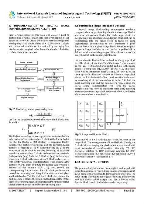 Fractal Image Compression By Range Block Classification Pdf