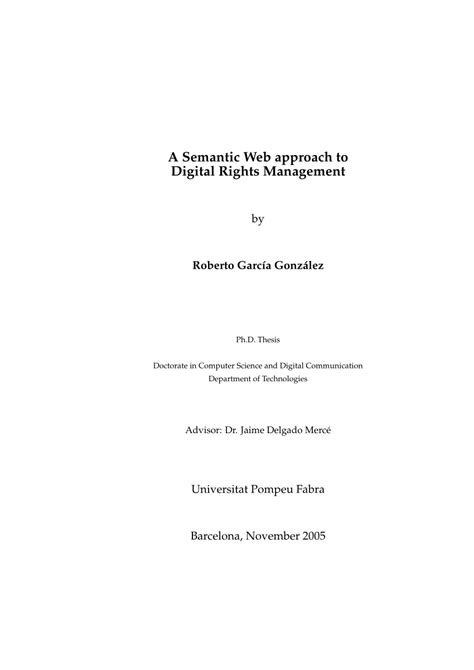Pdf A Semantic Web Approach To Digital Rights Management