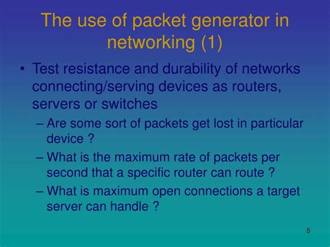 PPT Network Packet Generator PowerPoint Presentation Free Download ID