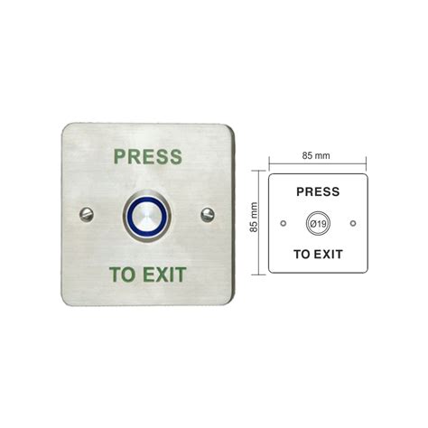 Omega Paslanmaz Çıkış Butonu Press To Exit Gömme Tip Omega Door Hardware