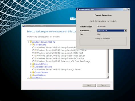 Software Assurance Pays Off Remote Connection To Winpe During Mdt