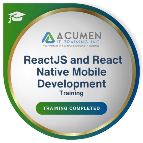 Reactjs And React Native Mobile Development Training Credly