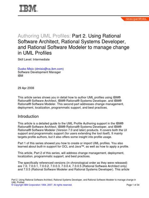 authoring uml profiles part 2 using rsa pdf eclipse software unified modeling language