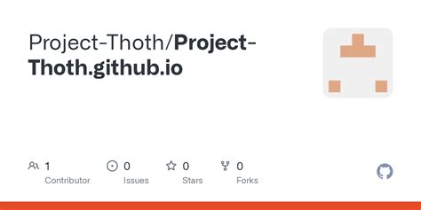 Github Project Thothproject