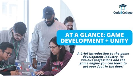 At A Glance Game Development Unity • Code2college