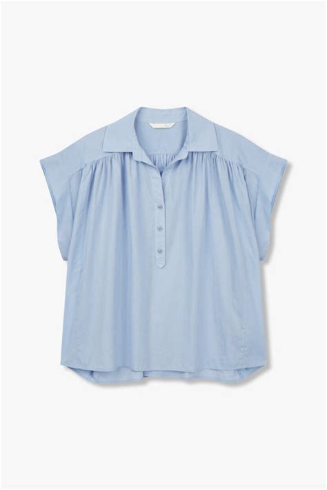 Gcut지컷 셔링 디테일 카라 블라우스 Sivillage 에스아이빌리지 Gcut지컷 셔링 디테일 카라 블라우스 Sivillage 에스아이빌리지