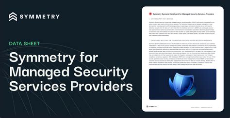 Symmetry For Managed Security Services Providers Symmetry Systems