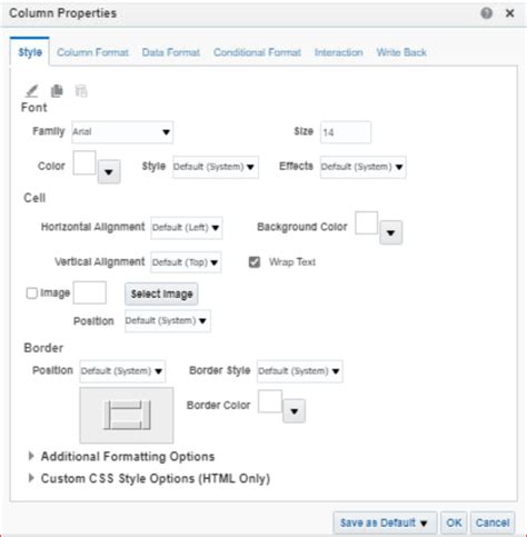Extract Data With Html Formatting — Oracle Analytics