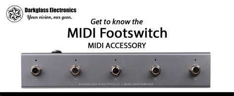 Darkglass Midi Footswitch W Midi In Out Usb C And 1⁄4 Ts Jack Connector Musical
