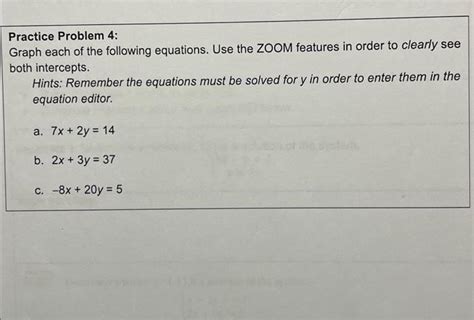 Solved Practice Problem 4 Graph Each Of The Following